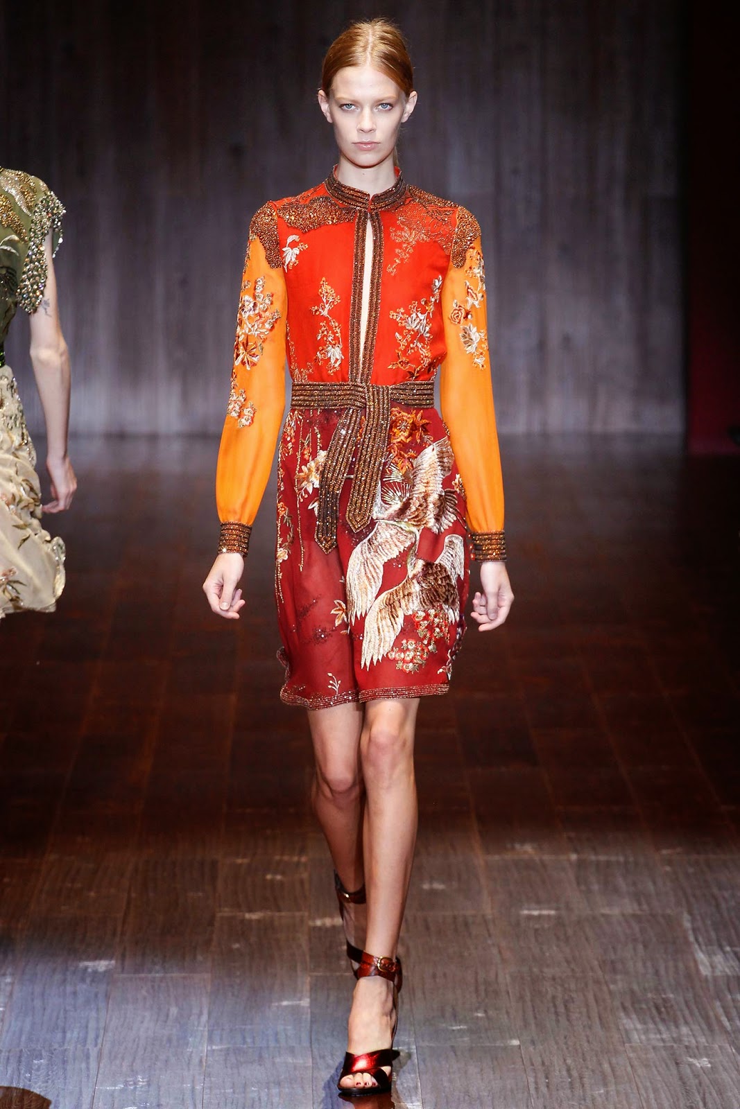 fashionstrendswomen: Gucci 2015 Les modèles de robe printemps été, la ...