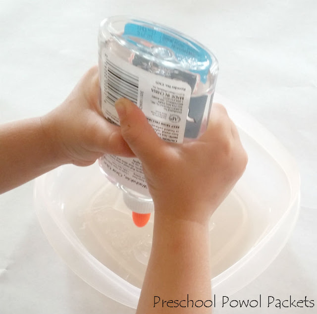 Brown Bear Slime Preschool Science Experiment | Preschool Powol Packets