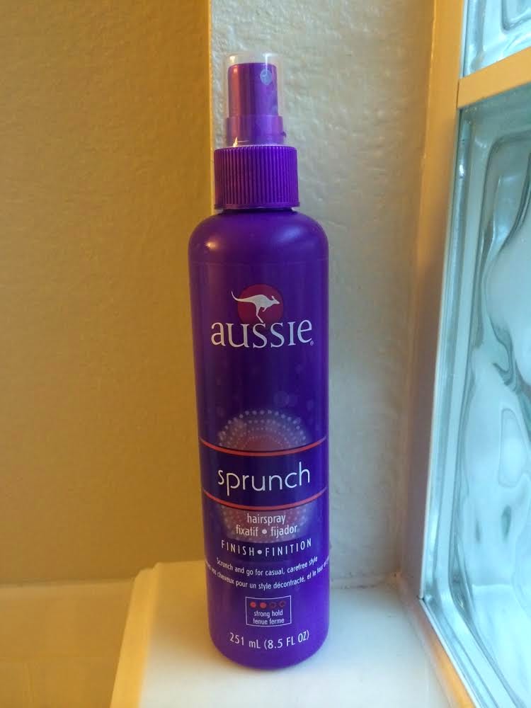 balayagedarkhair: Aussie Sprunch Hair Spray