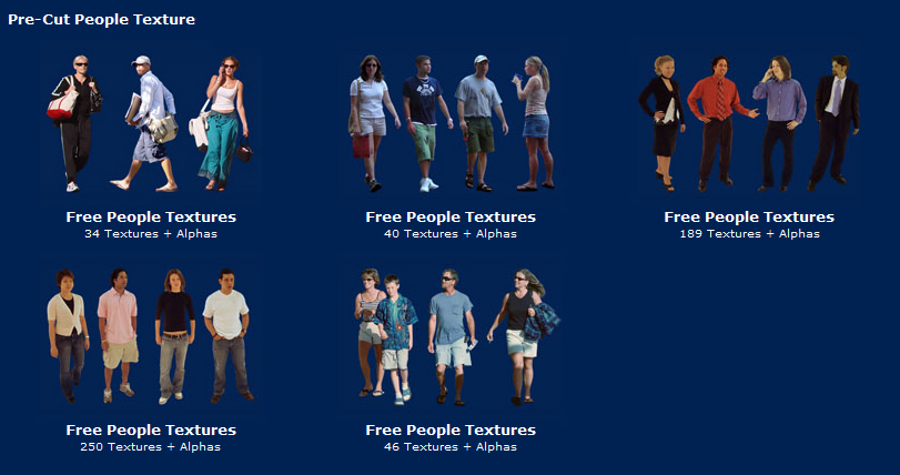 Maxwell 3D Resources: Free Textures - Pre-Cut People Textures. Maxwell ...