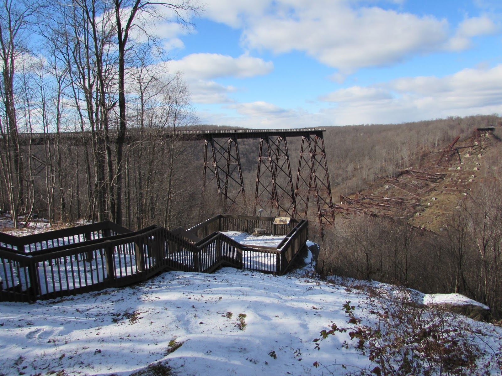 Kinzua Bridge State Park with a Touch of Winter | Interesting ...