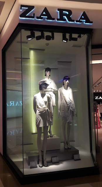 ZARA window display at ZARA Siam Paragon in Bangkok, Thailand