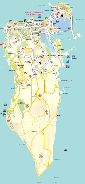 BAHRAIN - GEOGRAPHICAL MAPS OF BAHRAIN