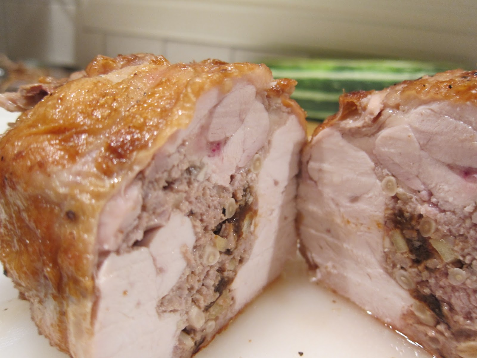 LA MASOVERA: Tall rodó de pollastre farcit