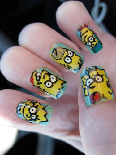Guestnail: Cartoon Character Nail Designs