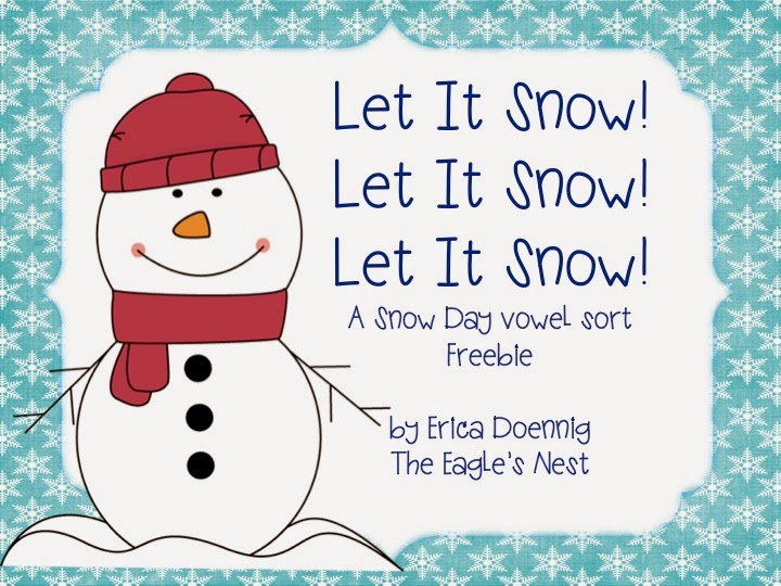 The Eagle's Nest: My 5 Senses and a Snow Day {freebie}!