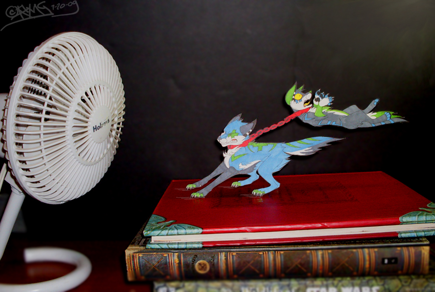 PaperCraft: Blown Away Paper Child