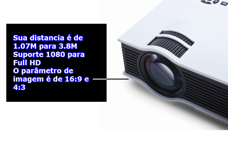 Datashow Tecnologia Led Full Hd 130 Polegadas 800 lumens