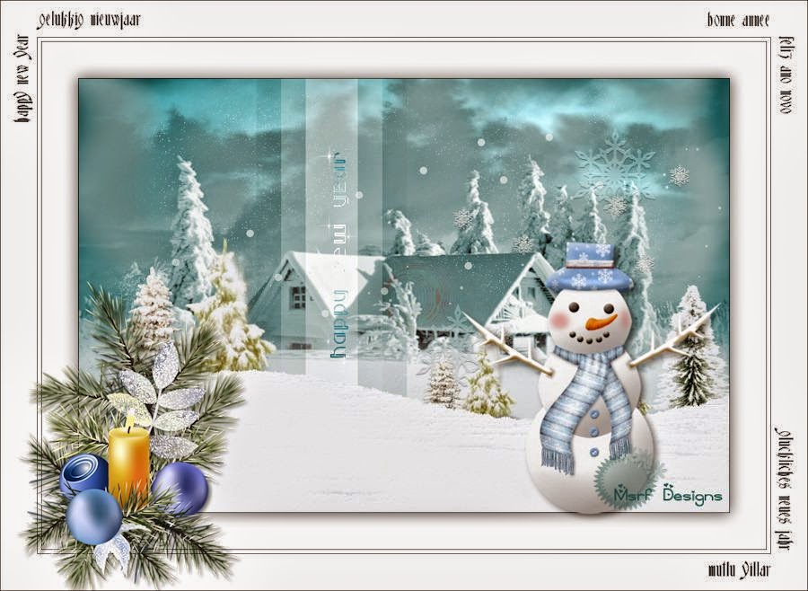 PSP Design: HAPPY NEW YEAR - Tutorial: tamercrea / My version