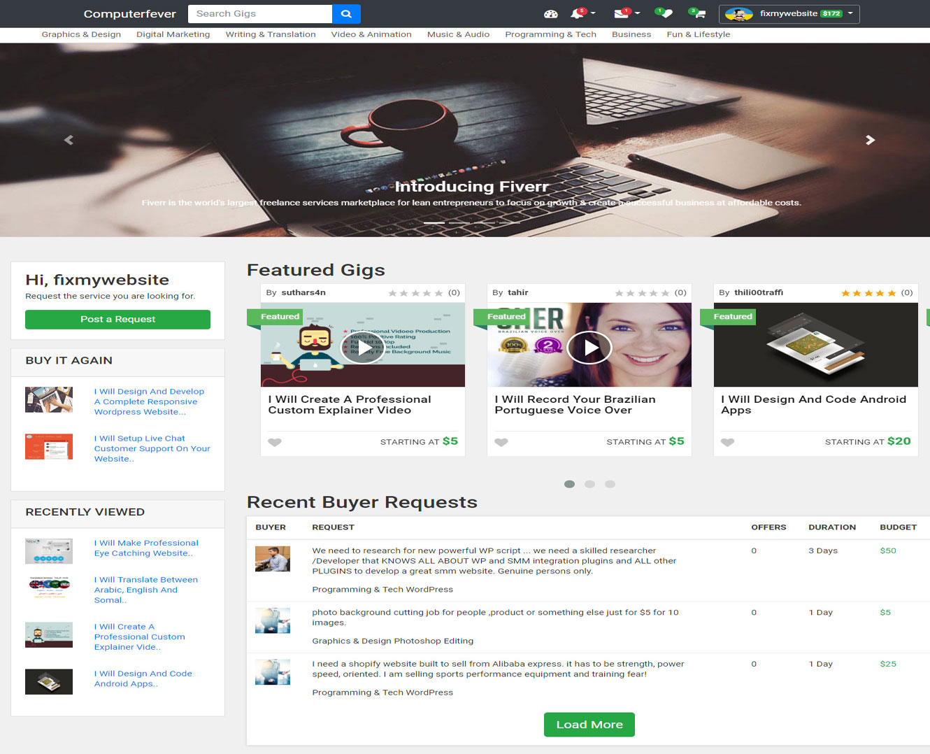 Modern Freelancing Website - TechieUpgrader Programming Blog ...