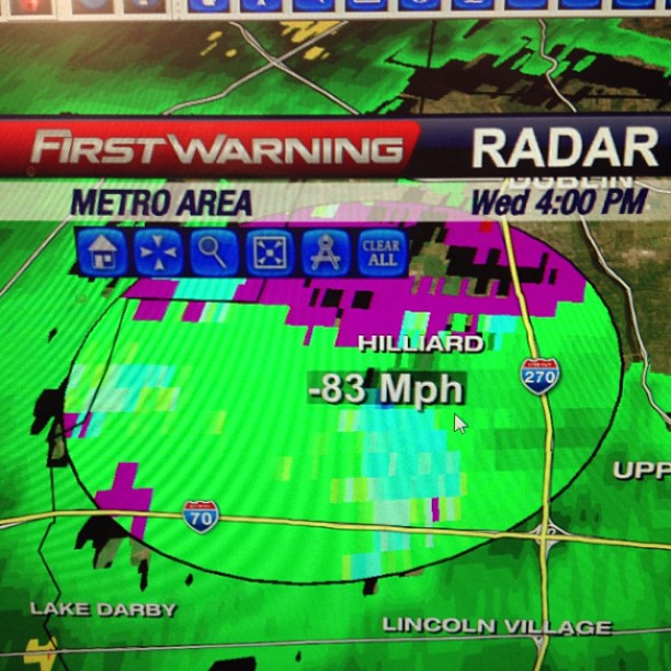 Stuck In The Buckosphere: Calm after the storm, microburst