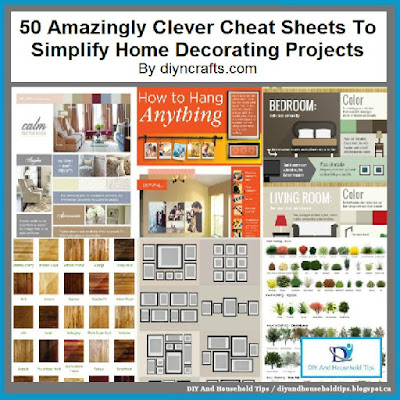 DIY And Household Tips: 50 Amazingly Clever Cheat Sheets To Simplify ...