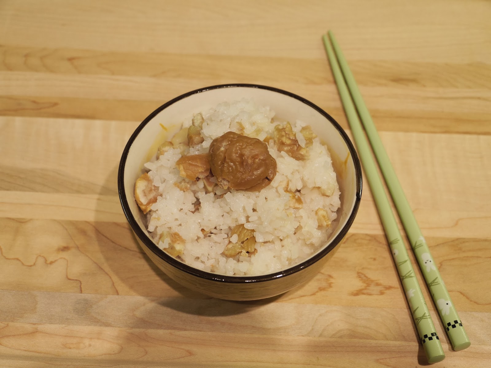 Miss Wong's Kitchen: Chestnut Rice Recipe 甘栗飯