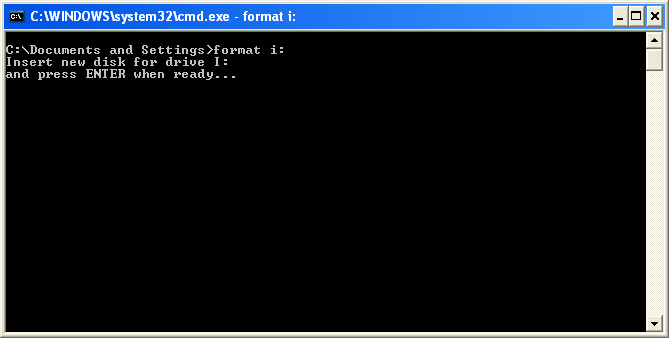 Format Memory Card Using Command Prompt
