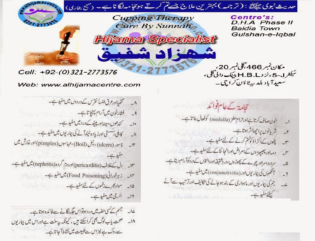 Al Hijama Centre: Hijama K Aam Fawaid