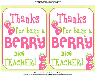 Sweet Metel Moments: Free Printable - Teacher Appreciation - "Berry ...