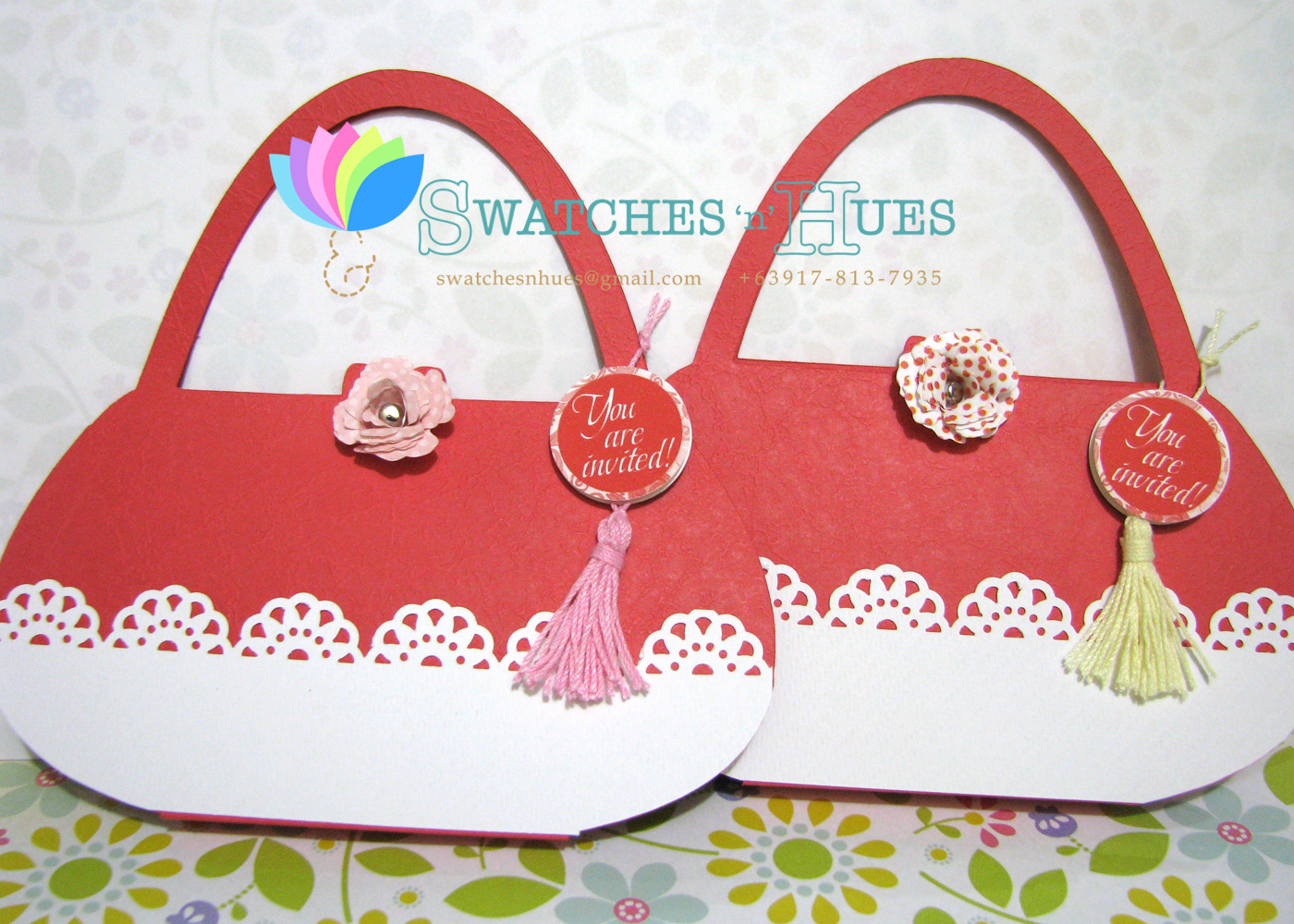 Swatches & Hues : Handmade with TLC: Princess themed purse invitation ...