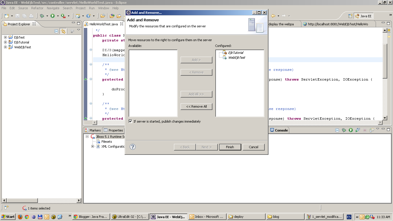 Java Frameworks & APIs: EJB - Configuración Eclipse + JBoss + EJB3