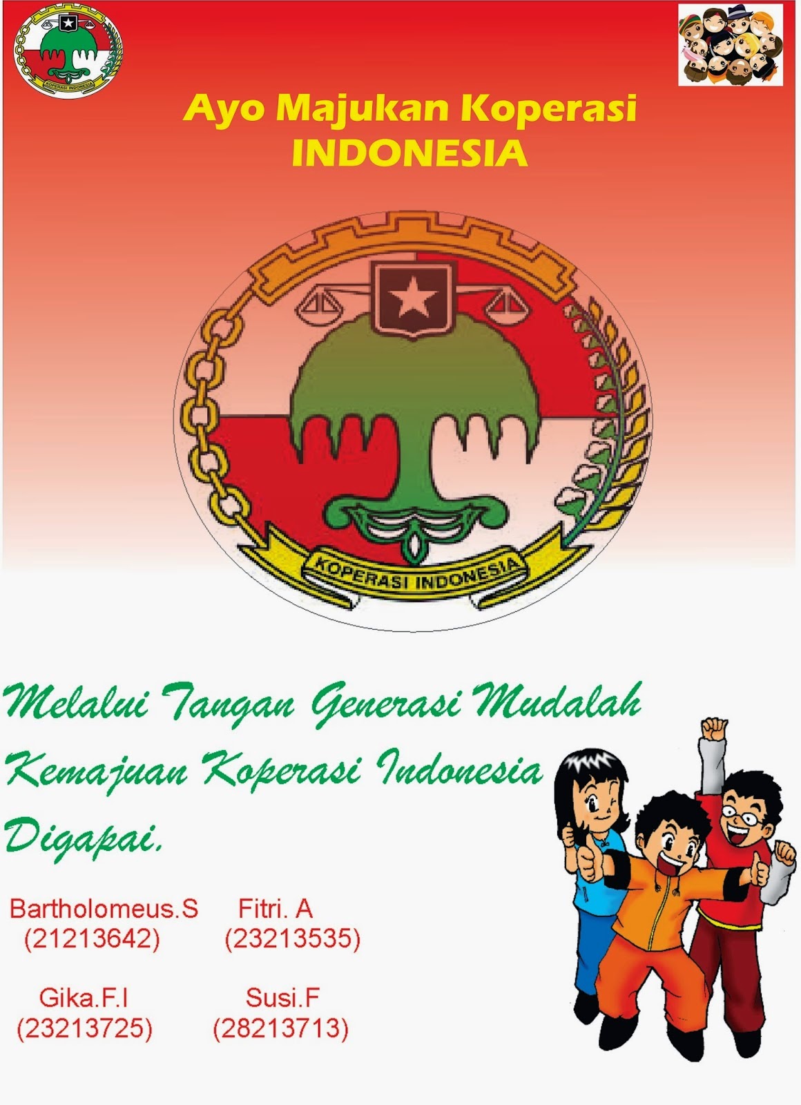 Susi Febrina's Blog: Poster - Ayo Majukan Koperasi Bersama Generasi Muda