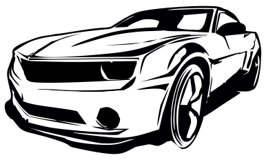 Desain Mobil Hitam Putih - bnzadv