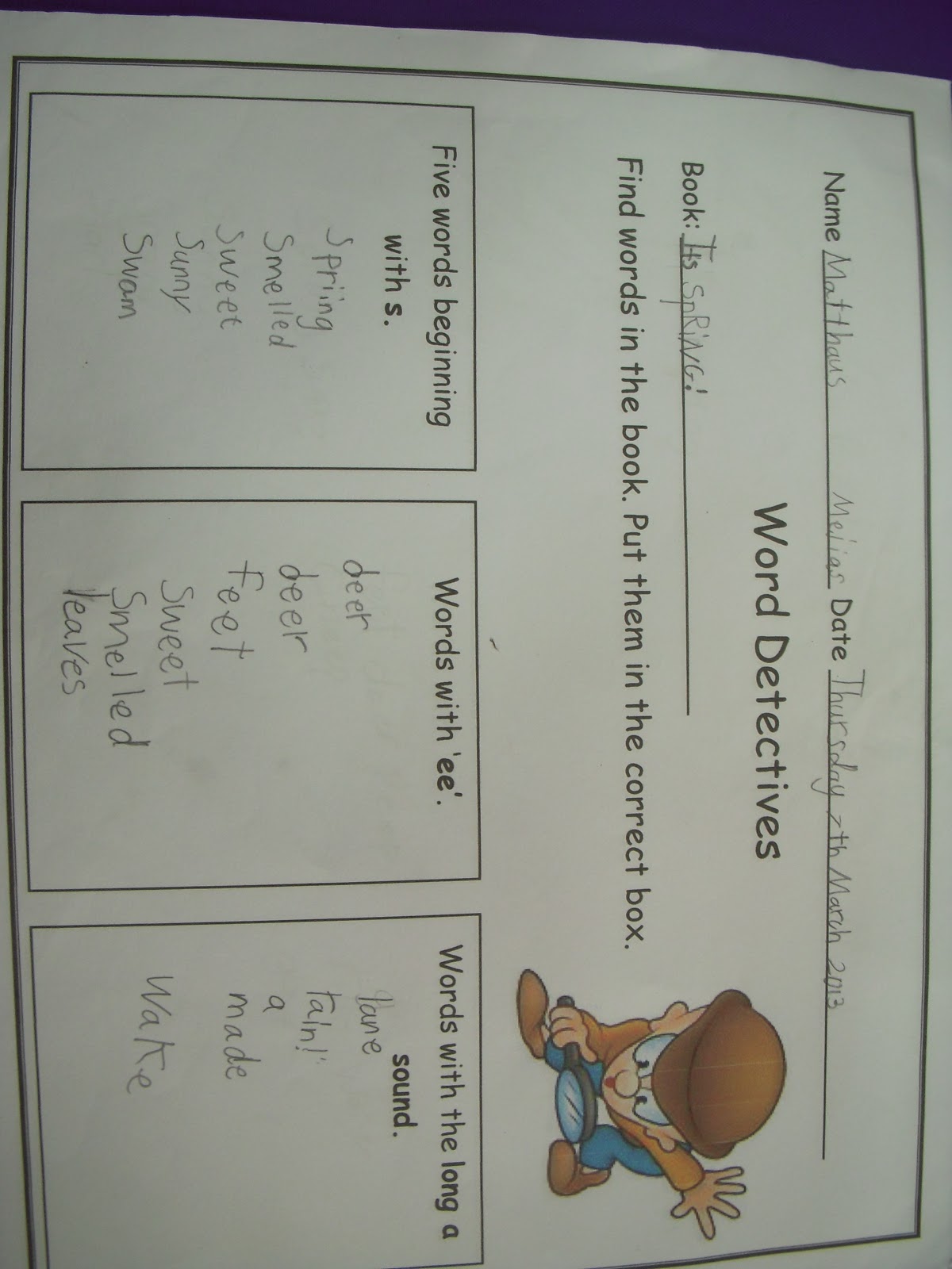 ThinkTeachTalk: Word Detectives