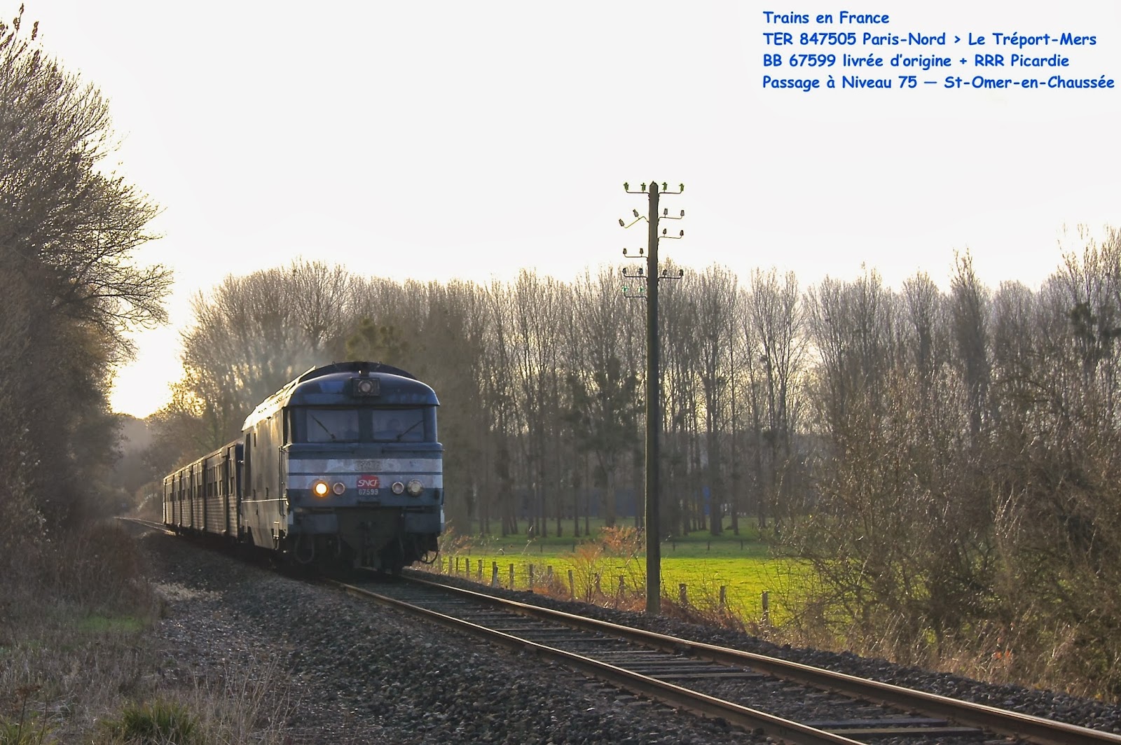 Trains en France: Des BB 67400 Bleues et RRR sur les lignes Paris Le ...