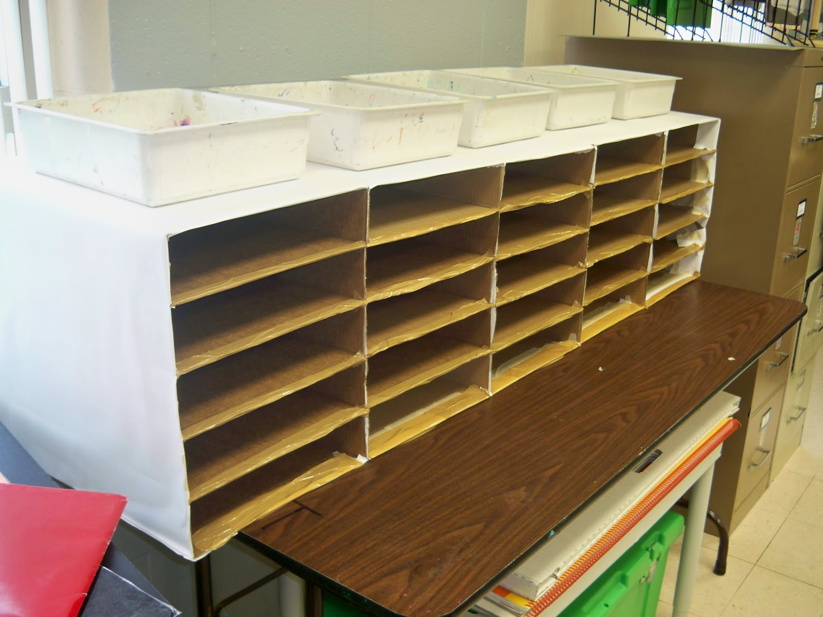 Art from Chaos: cardboard storage system. heart Pinterest