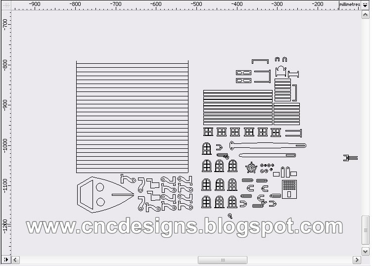 CNC designs: Model wood ship how to build it
