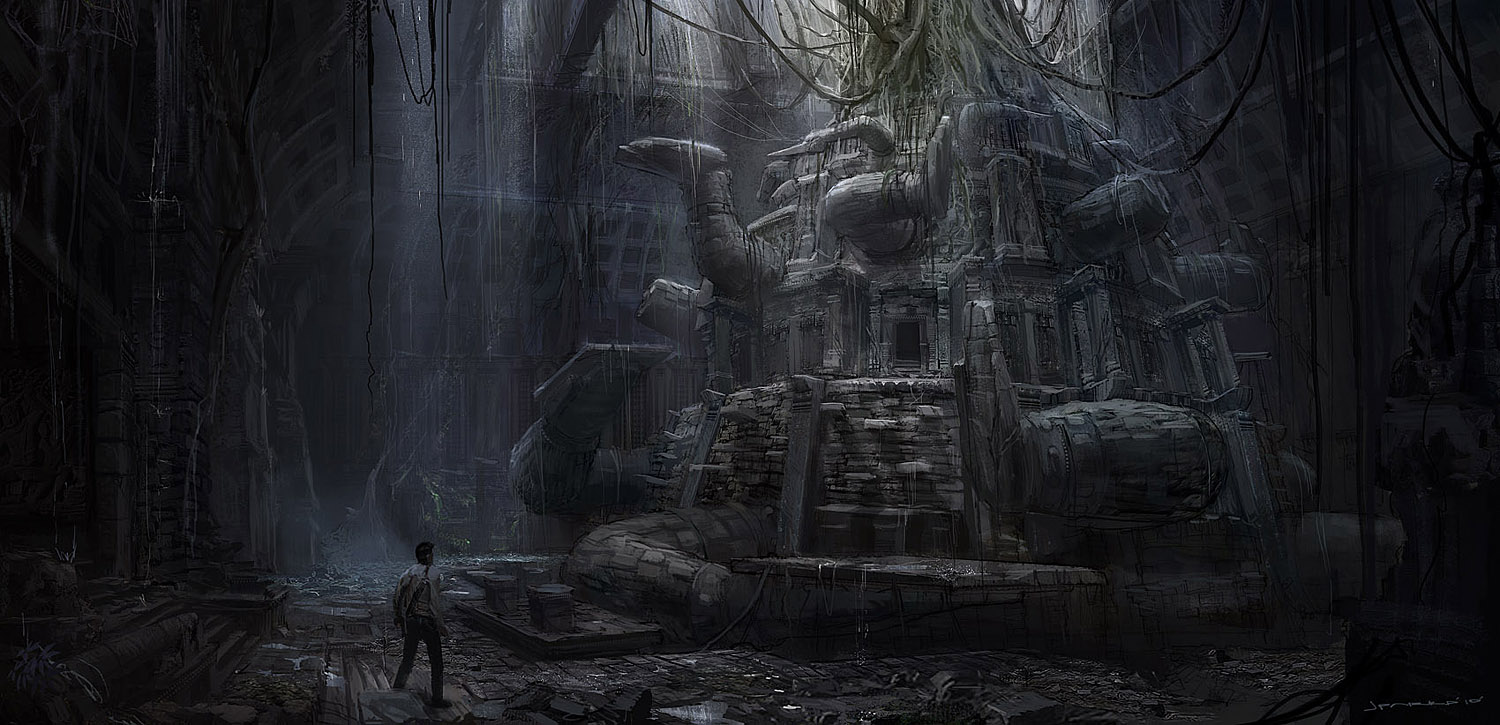 Jonathan Lindblom | Environment Artist: Uncharted temple progress