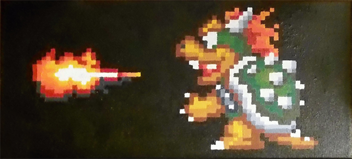 Lost in Rehearsal: Pixel Painting - Bowser (Super Mario All-Stars)