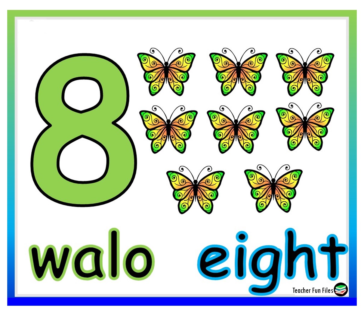 Teacher Fun Files: Number Flashcards English & Filipino