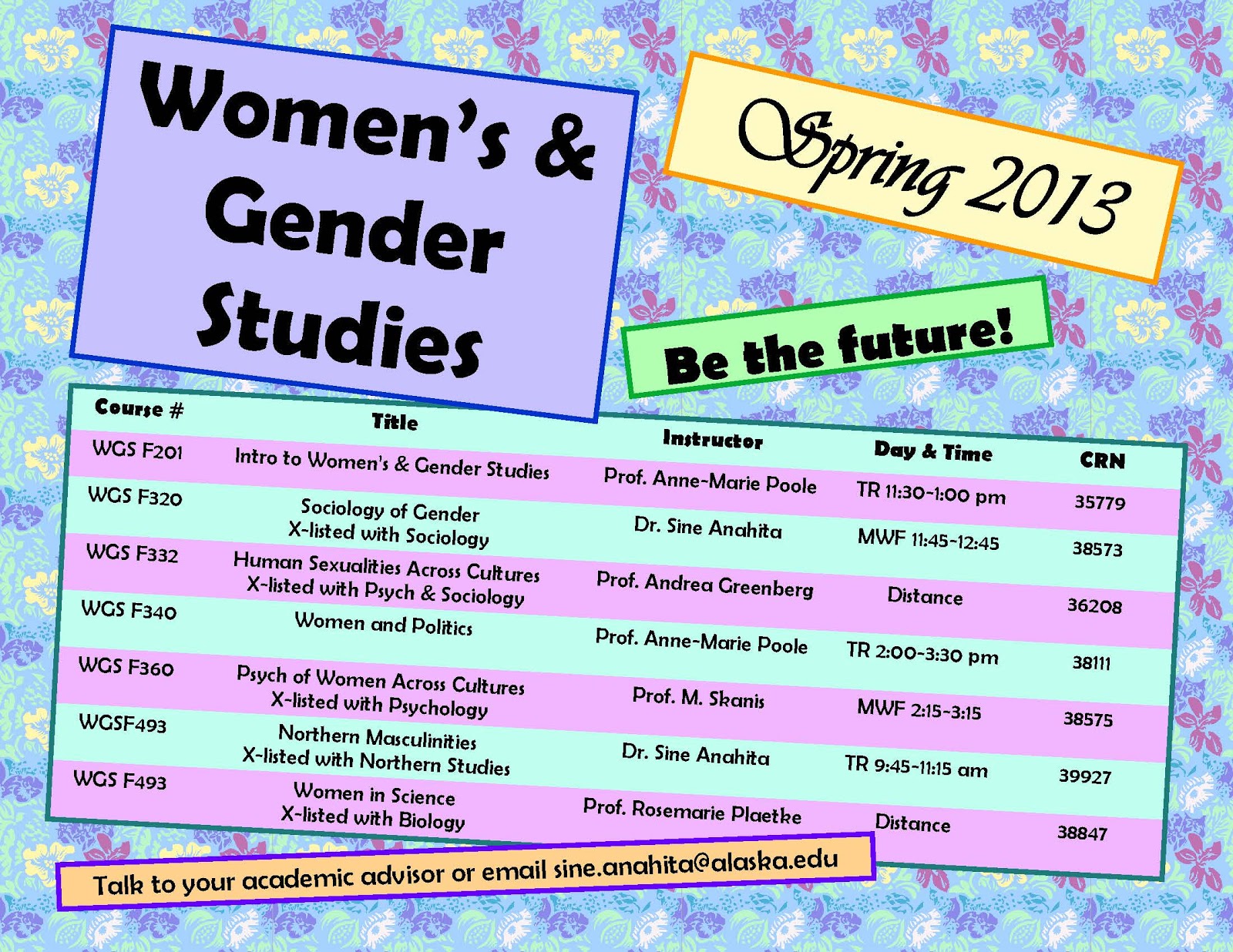 What's Happening: Exciting Courses in Women's and Gender Studies