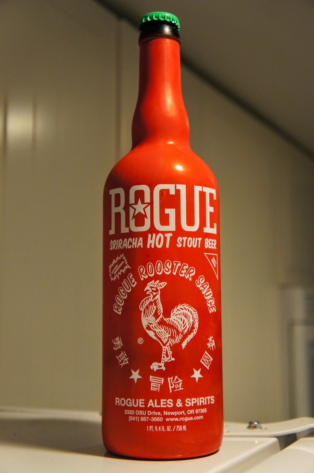 Sip and Puff: Rogue Ales & Spirits: "Rogue Rooster Sauce" sriracha stout