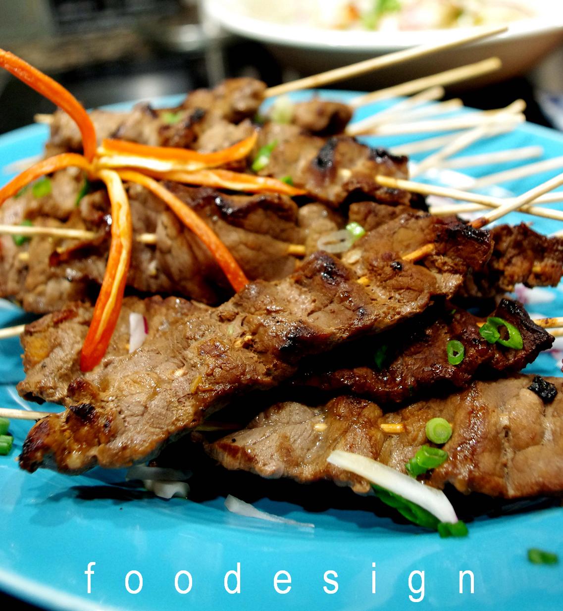 foodesign: beef satay