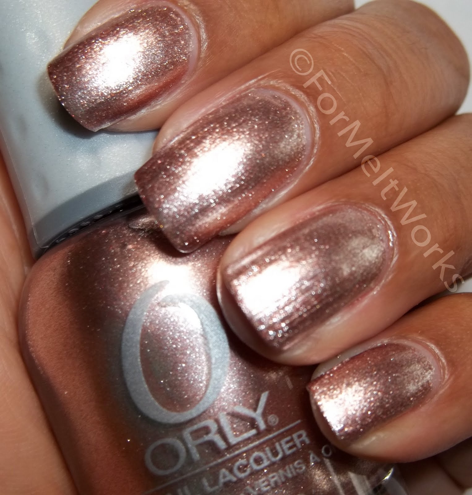 NOTD: Orly Rage - Rose Gold - Shades of Beauty, Inc.