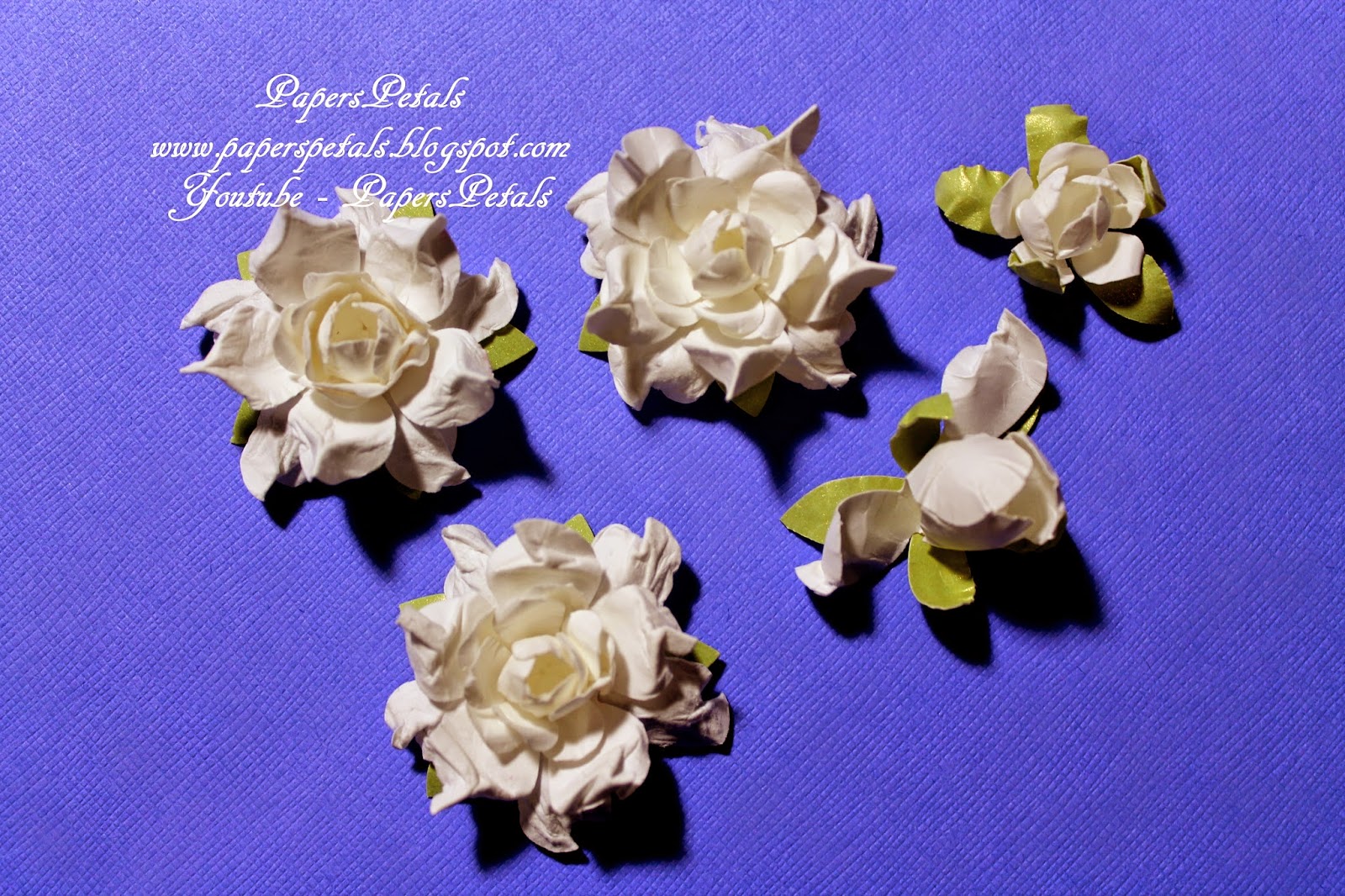 PapersPetals: Gorgeous Gardenia Tutorial