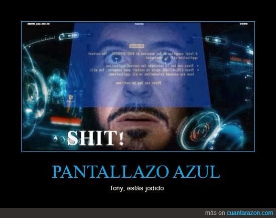 El mejor humor de la red: Pantallazo azul