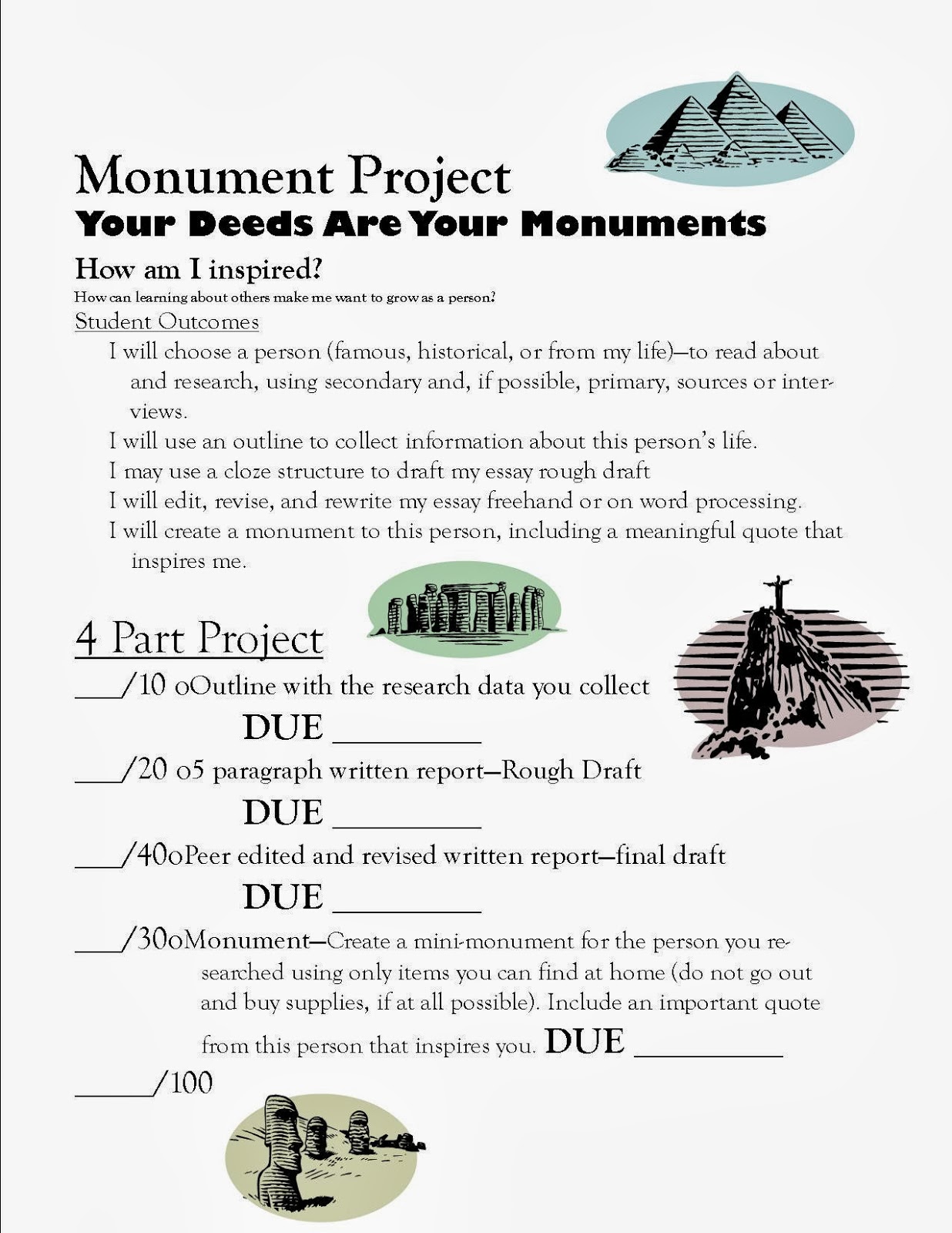 Language & Literature with Ms. Heartt: Our Deeds are our Monuments