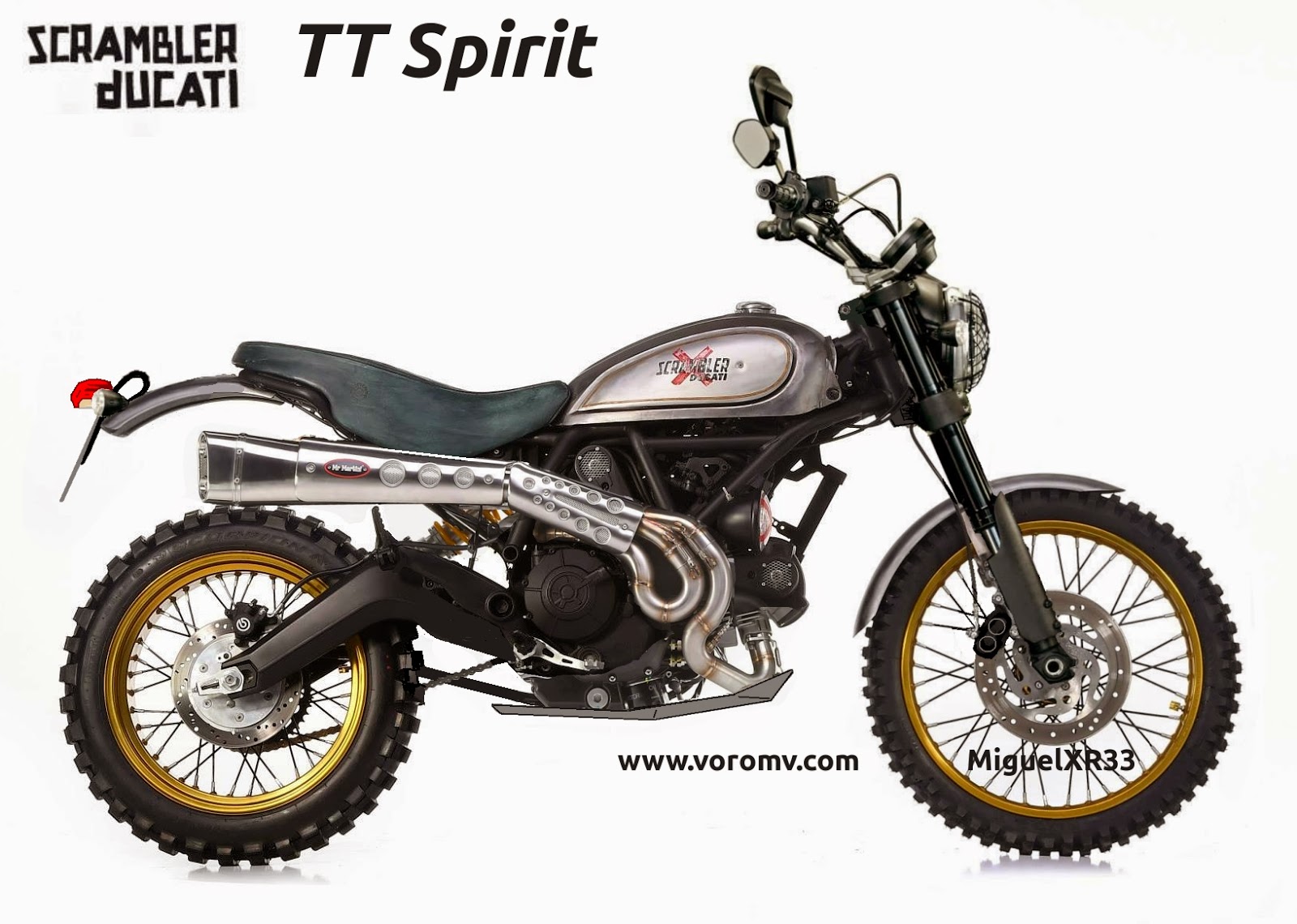 VOROMV Moto: Bocetos. Ducati Scrambler "TT Spirit" Enduro Vintage ...