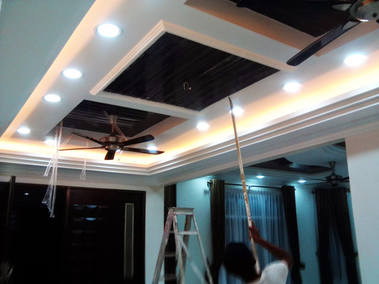 Contoh-contoh renovation rumah-Pemasangan Siling Kapur ~ Rumah Kediamanku