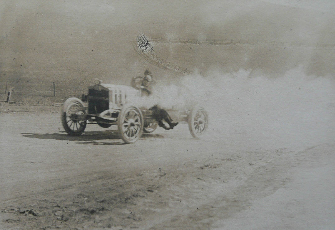 Fast is fast...: Early race car.