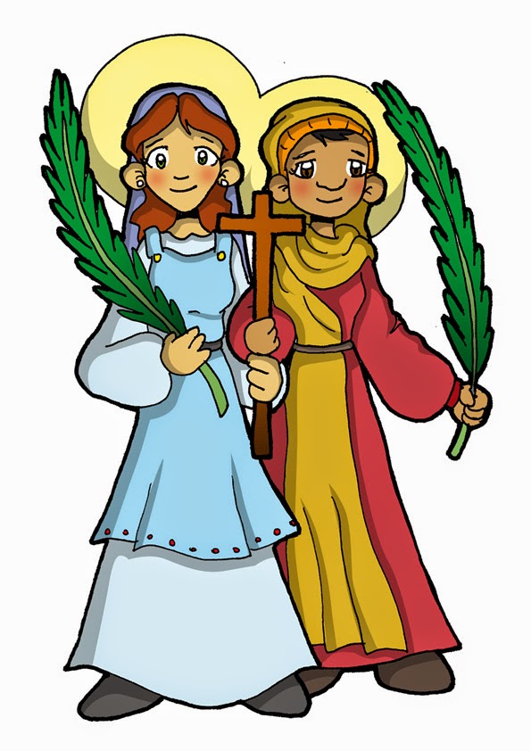 Dibujos para catequesis: SANTAS PERPETUA Y FELICITAS