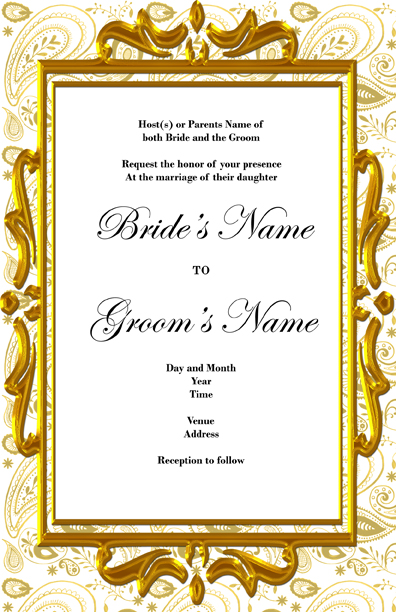 Elegant and Beautiful Wedding Invitations for Free: Wedding Invitation ...