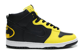 Nike Dunks Custom Design Sneakers : Batman Nike Dunk Shoes Black Yellow ...