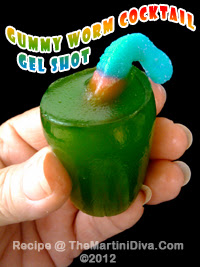 The MARTINI DIVA: Happy GUMMY WORM DAY! Go Eat a Worm (Gummy Worm Shot!)