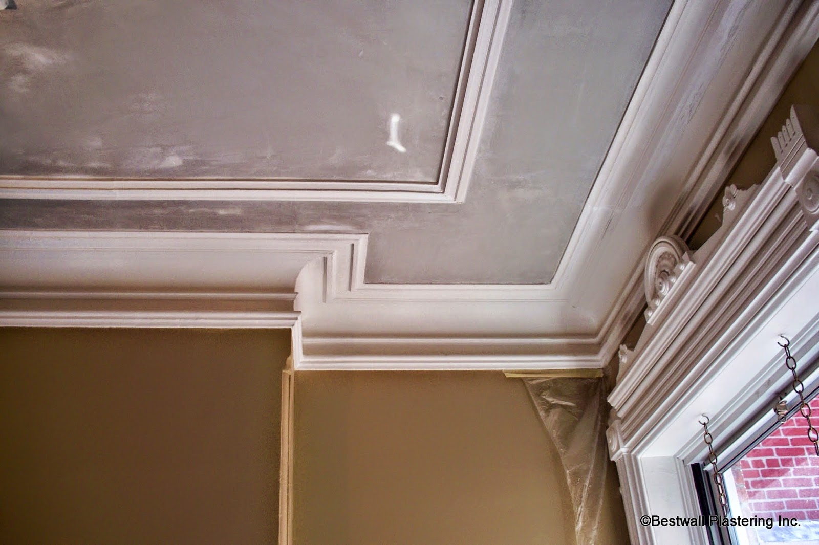 What you need to know about plastering: Damaged Plaster ceiling with ...