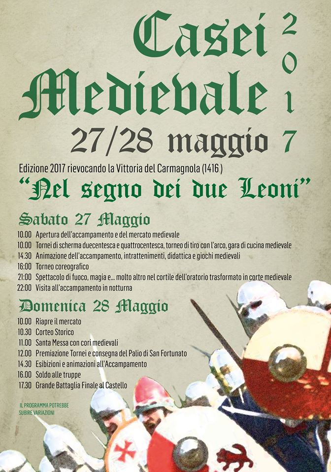 Italia Medievale: Casei Medievale 2017