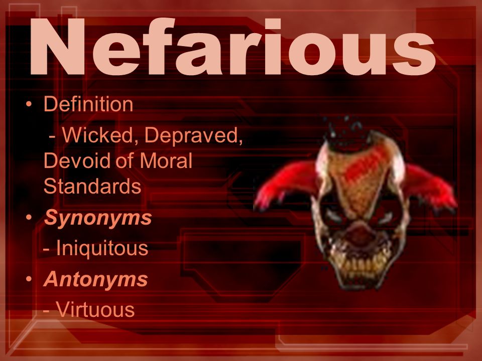 EXAMS AND ME : Nefarious
