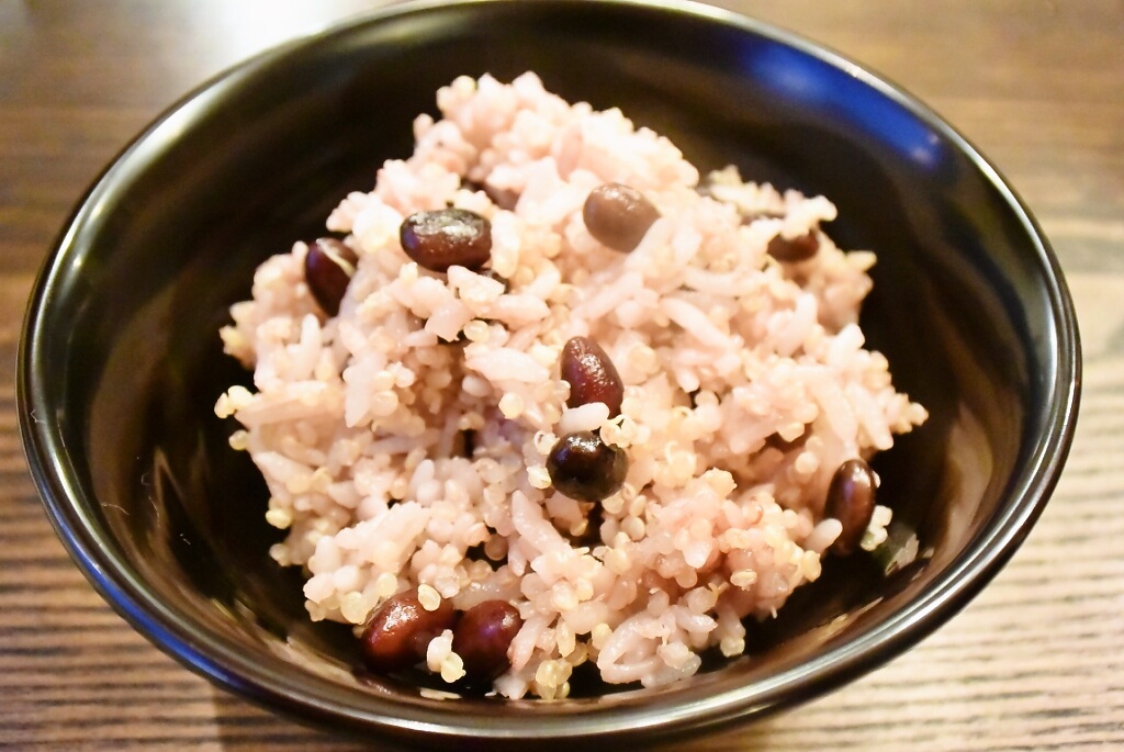 Recipes for Tom: Kuro ingenmame-iri kinua gohan / steamed rice with ...