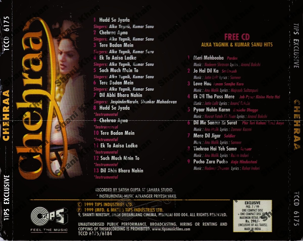 Bollywood Music A To Z Cds. visit to download http ...